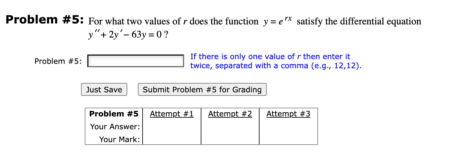 Solved Problem #5: For what two values of r does the | Chegg.com