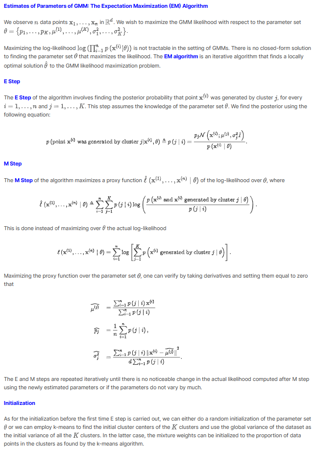 Solved θ={p1,…,pK,μ(1),…,μ(K),σ12,…,σK2} Maximizing the | Chegg.com