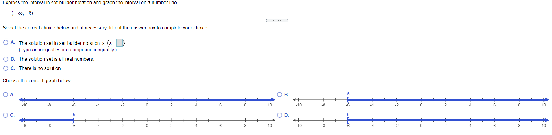 Solved Express the interval in set-builder notation and | Chegg.com