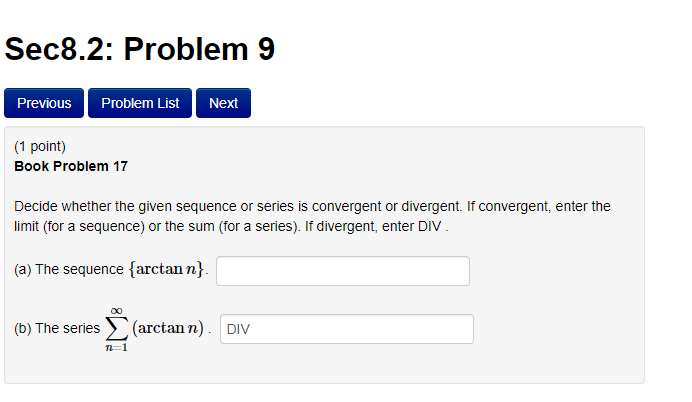Solved Sec8.2: Problem 9 Previous Problem List Next (1 | Chegg.com