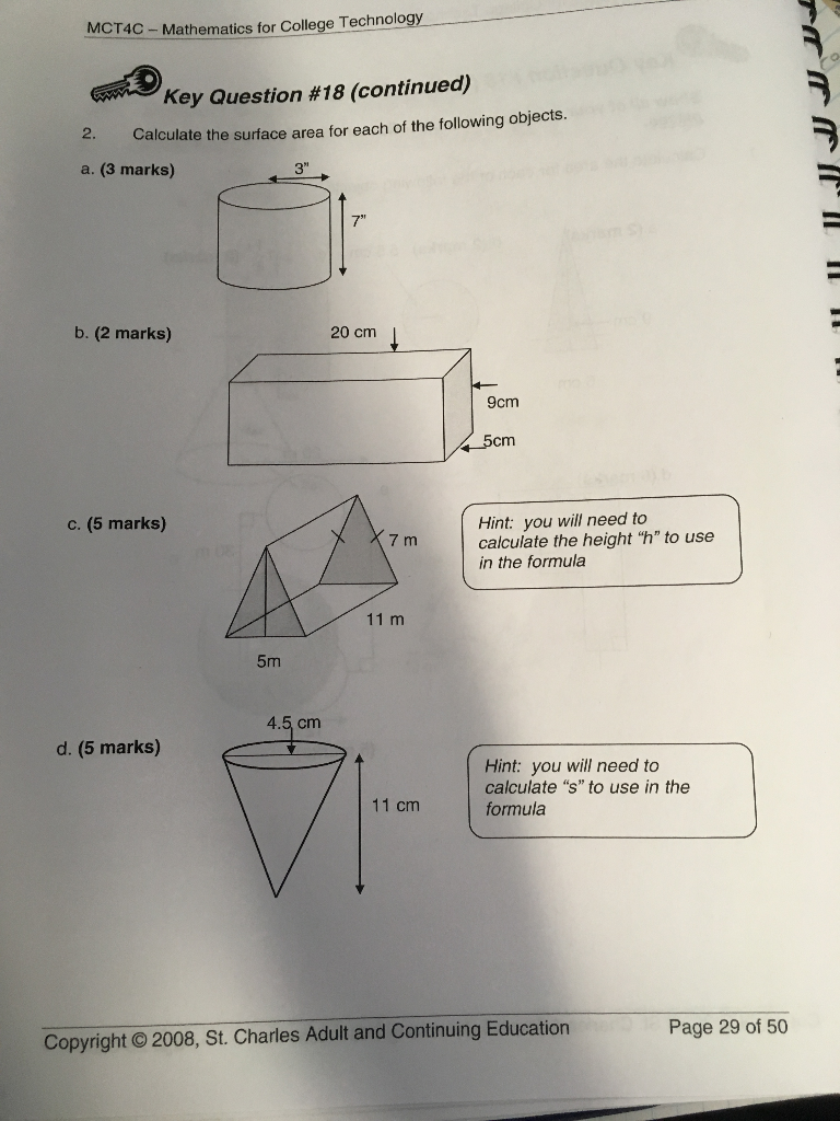 Solved MCT4C-Mathematics for College Technology Key Question | Chegg.com