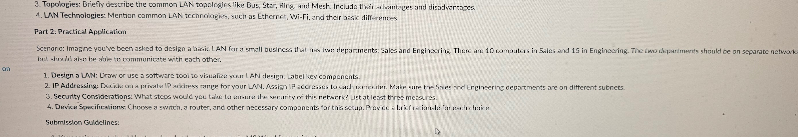 Solved Part 2: Practical Application but should also be able | Chegg.com