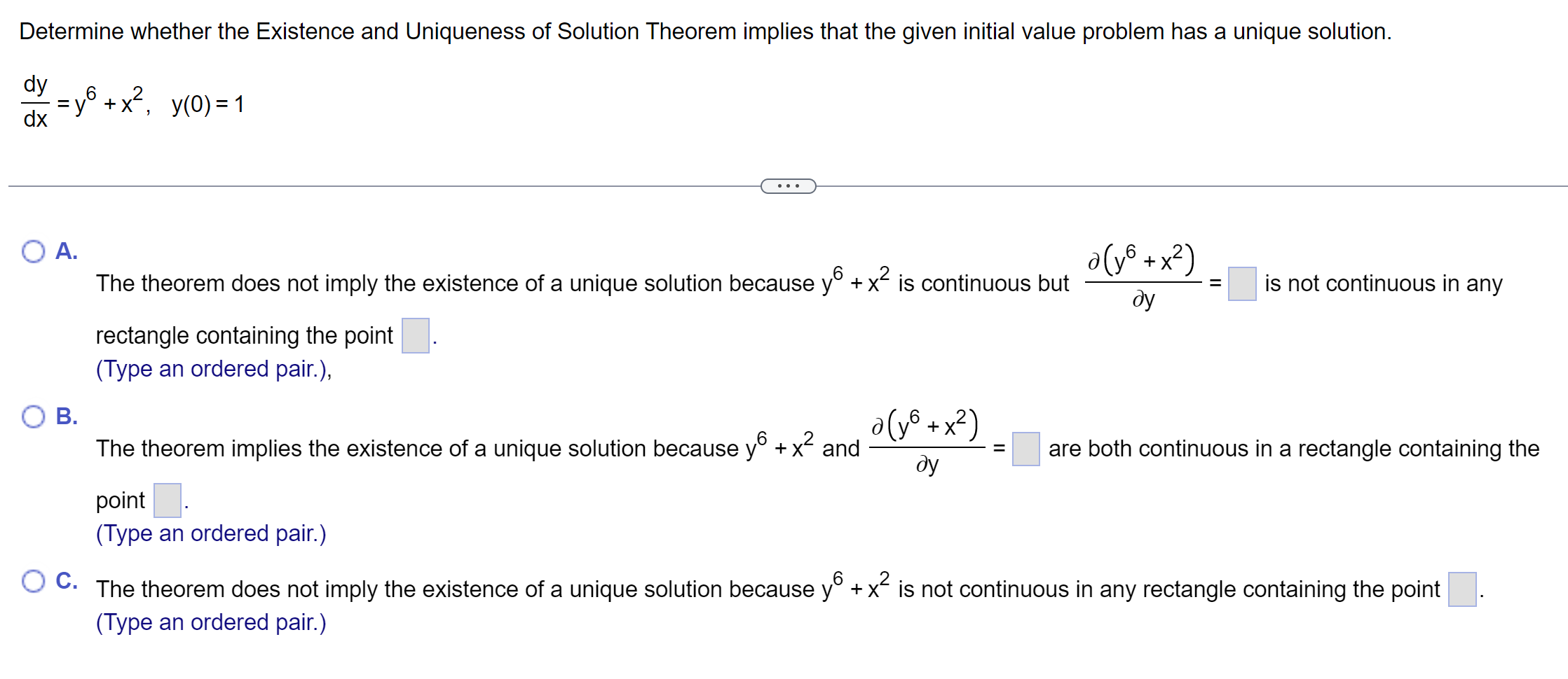 Solved Determine whether the Existence and Uniqueness of | Chegg.com