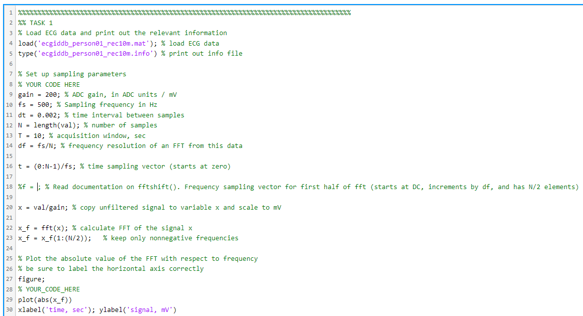 MATLAB: I need help with using fftshift(). I only | Chegg.com