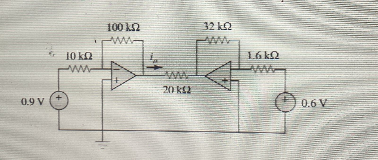 Solved Find io, using op amp analysis | Chegg.com Solved Find io, using op amp analysis | Chegg.com