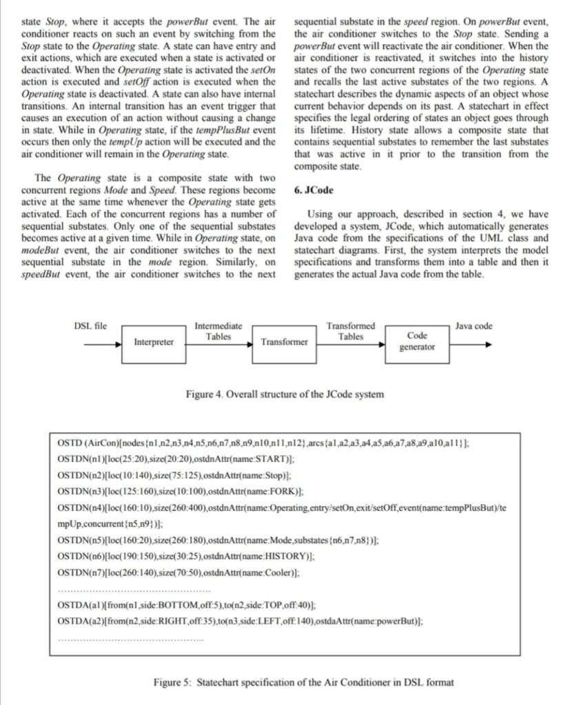 Solved An Object Oriented Approach To Generate Java Code