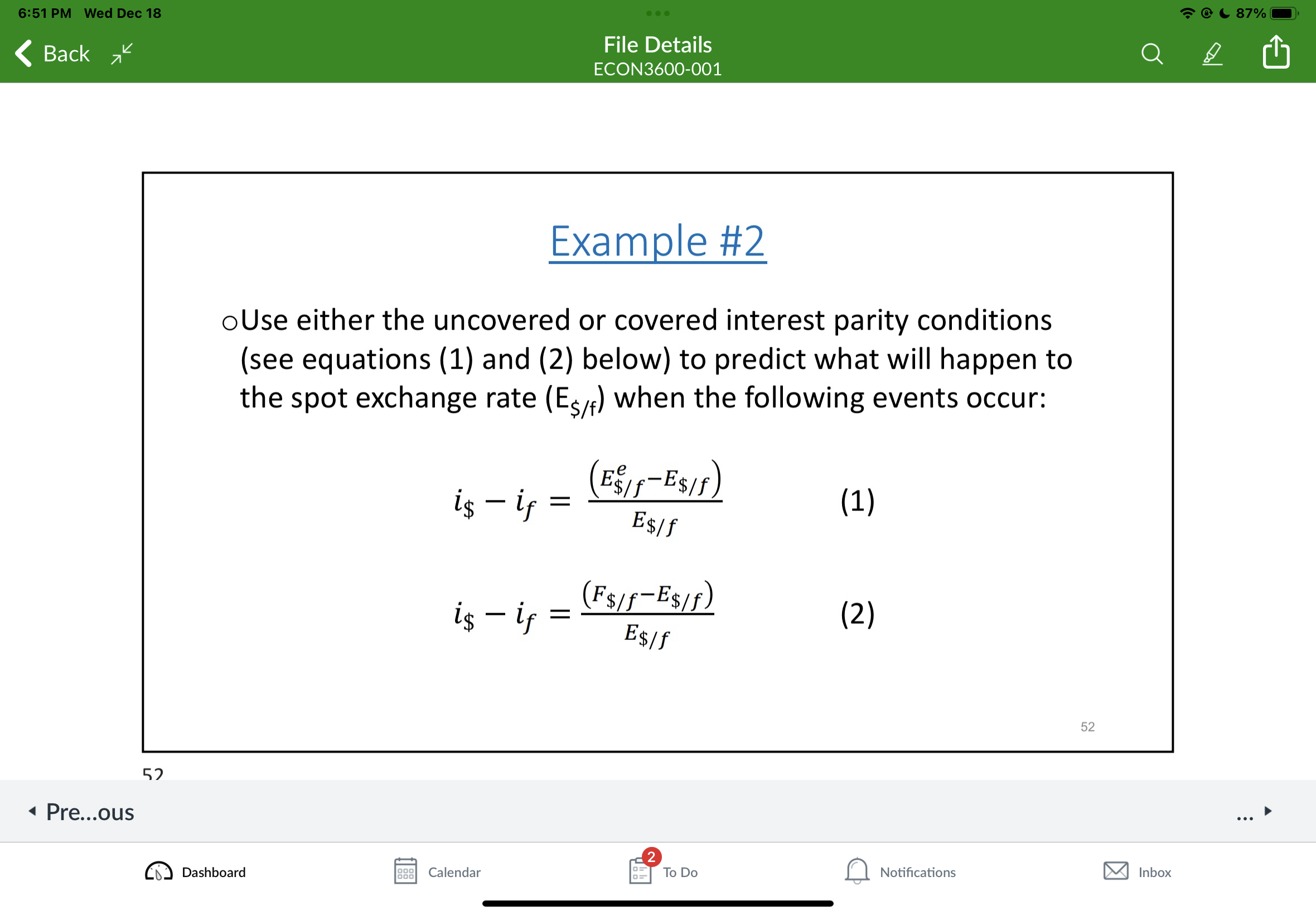 Solved Example #2oUse either the uncovered or covered | Chegg.com