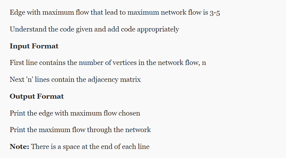 Solved Identify Edge with Maximum flow in a Maximum Network | Chegg.com