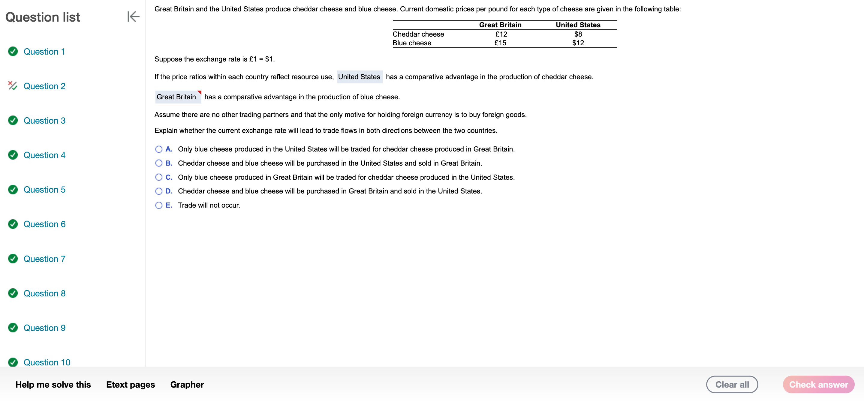 Solved Help me solve thisEtext pagesGrapher ﻿Cheddar cheese | Chegg.com