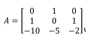 Solved For the matrix given below, use hand calculation to | Chegg.com