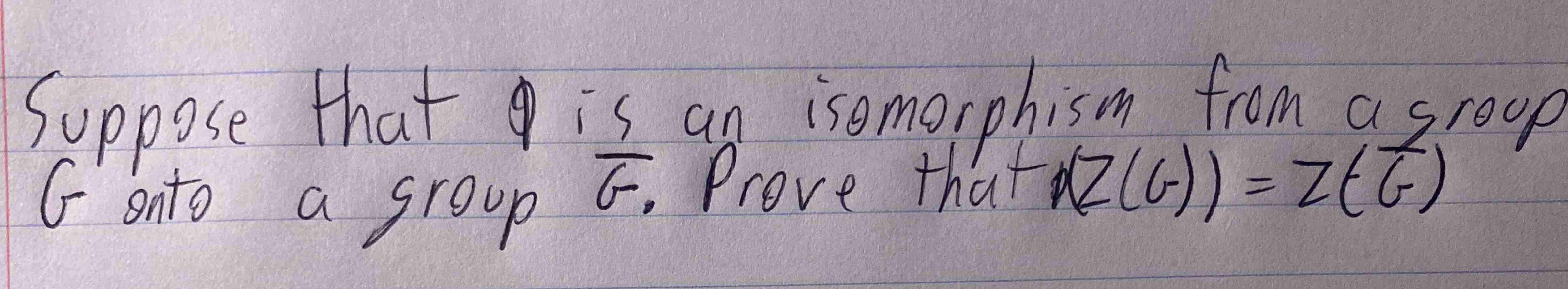 Solved Suppose that Φ is an ﻿isomorphism from a group G | Chegg.com