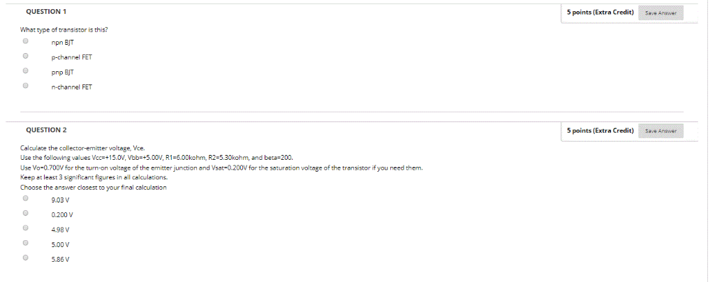 Solved Instructions Use the following circuit to answer the | Chegg.com