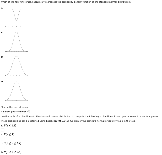 Solved Which Of The Following Graphs Accurately Represents