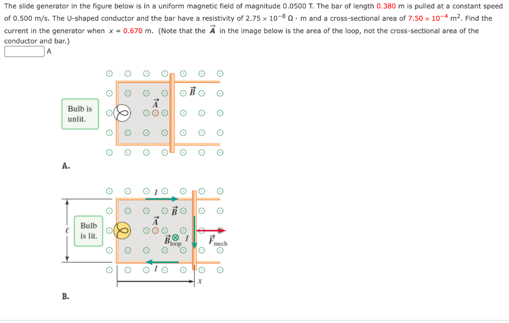 Solved The slide generator in the figure below is in a | Chegg.com