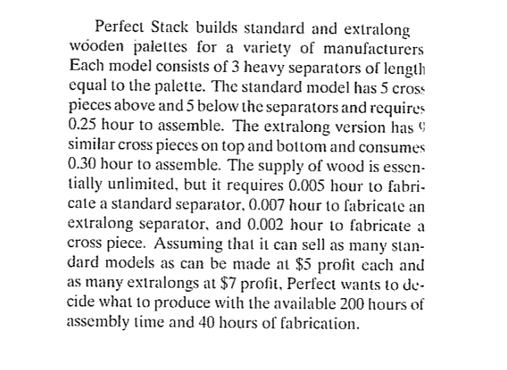 Solved Perfect Stack builds standard and extralong wooden | Chegg.com