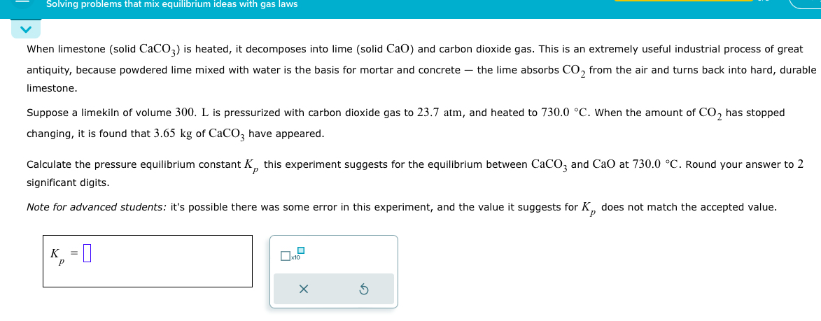 Solved When limestone (solid CaCO3 ) ﻿is heated, it | Chegg.com