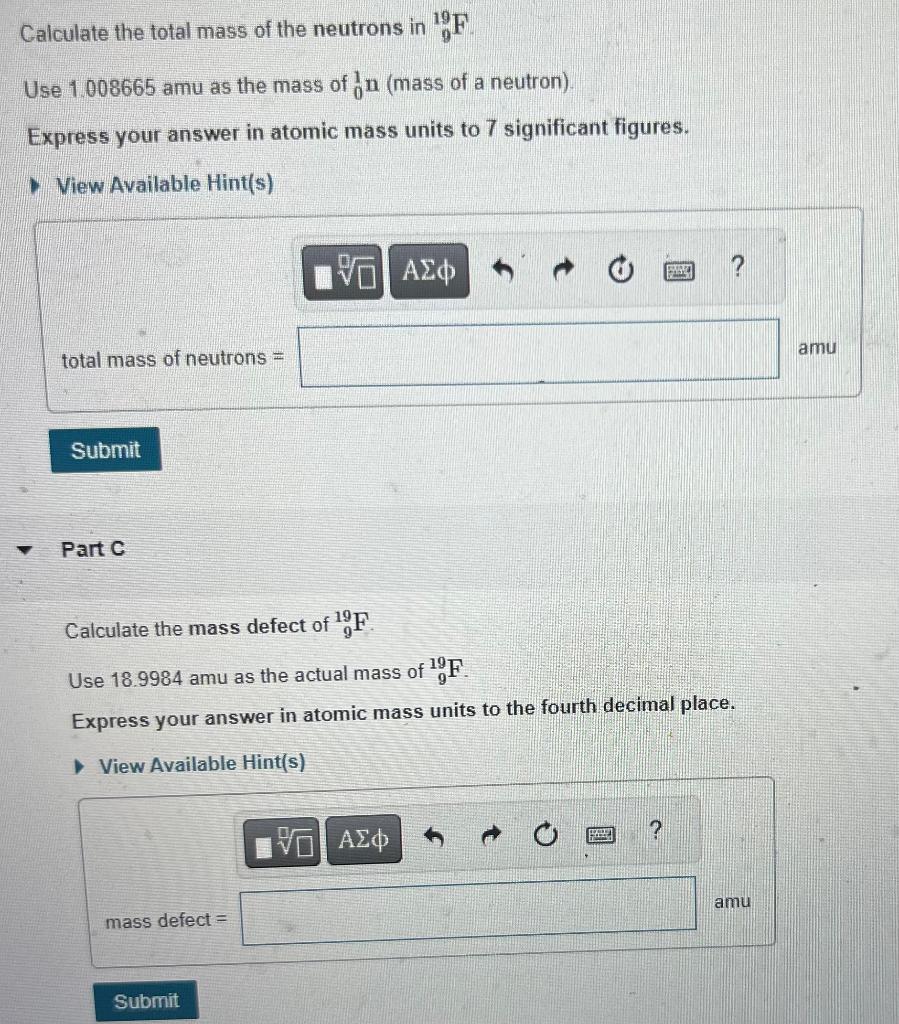 Solved Learning Goal: To successfully calculate the mass | Chegg.com