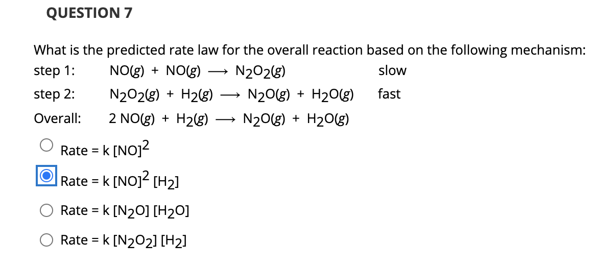 Solved QUESTION 7 step 1: step 2: What is the predicted rate | Chegg.com