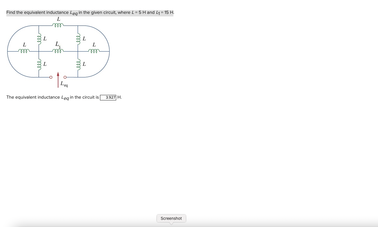 Solved Find the equivalent inductance Leq in the given | Chegg.com