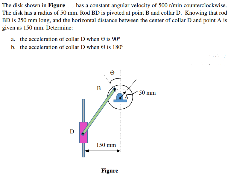 Solved The disk shown in Figure has a constant angular | Chegg.com