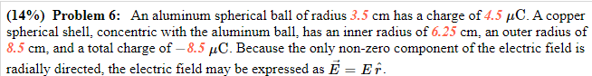 Solved (14\%) Problem 6: An aluminum spherical ball of | Chegg.com
