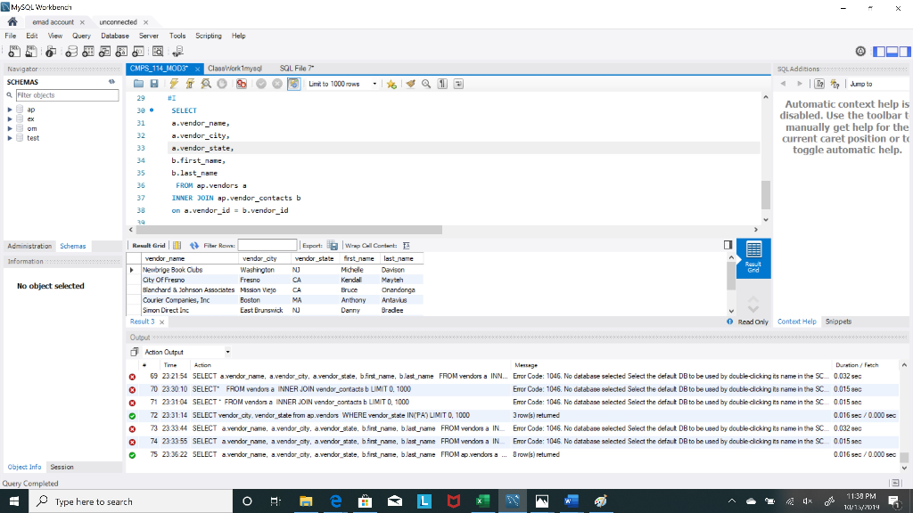 1- Write a query that pulls data from invoices. | Chegg.com