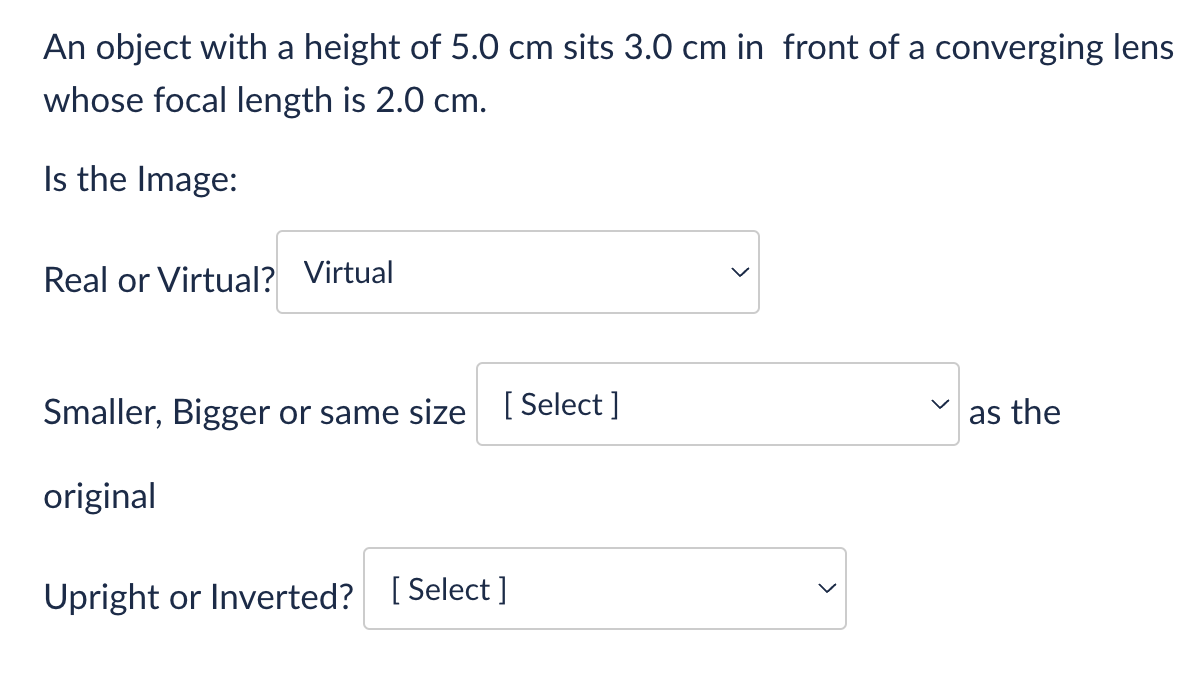 Solved An object with a height of 5.0 cm sits 3.0 cm in | Chegg.com