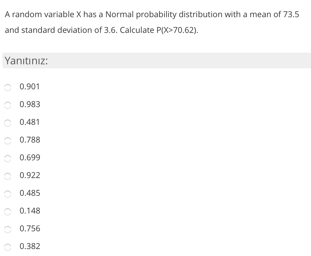 Solved A random variable X has a Normal probability | Chegg.com