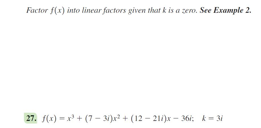 Solved Factor f(x) into linear factors given that k is a | Chegg.com