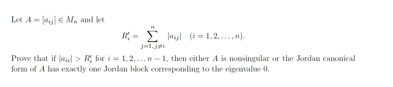 Solved Let A=[aij]∈Mn and let | Chegg.com