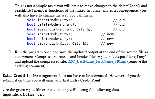 Project: Build and process a sorted linked list. As | Chegg.com