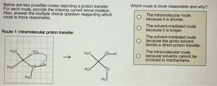 Solved Below are two possible routes depicting a Which route | Chegg.com