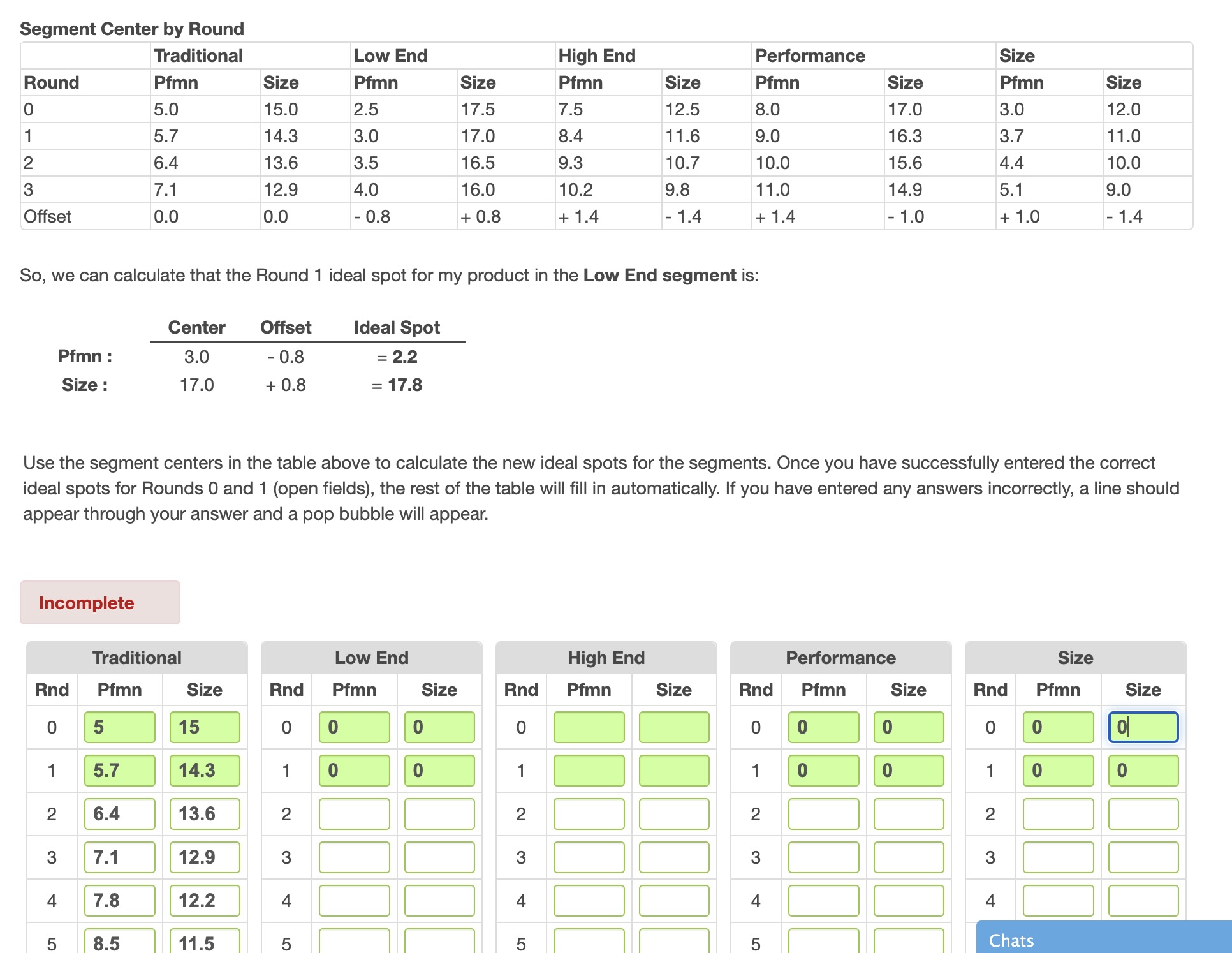 Solved Segment Center by RoundSo, ﻿we can calculate that the | Chegg.com