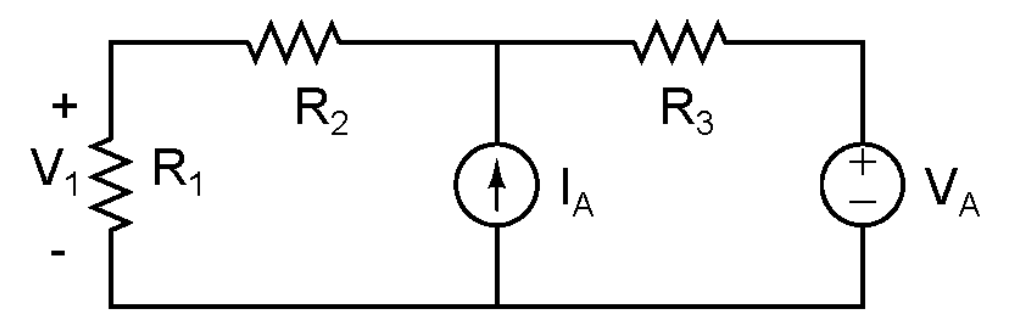 Solved Given that IA= 4 A, VA= 8 V, R1= 7 Ohms, R2= 5 | Chegg.com