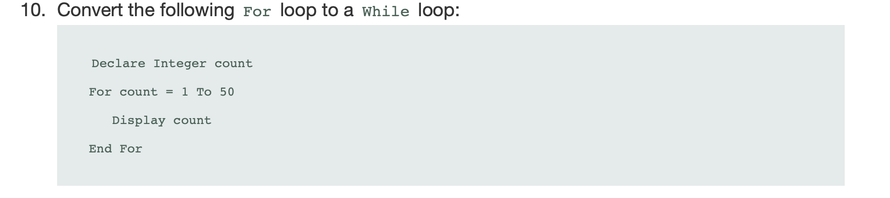 Solved 2 Design An Algorithm To Solve Chapter 5 Programming 9211