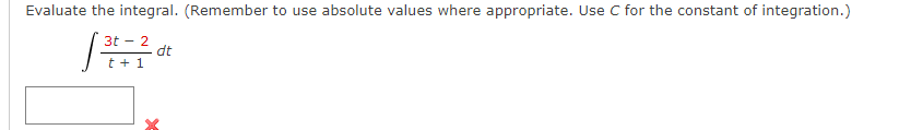 Solved Evaluate the integral. (Remember to use absolute | Chegg.com