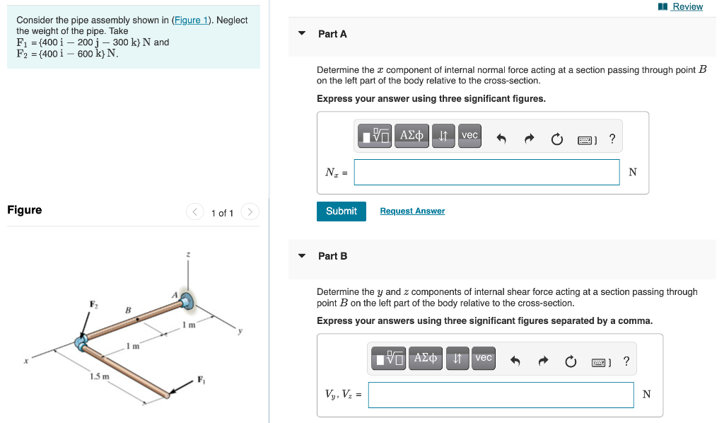 Solved Review Consider the pipe assembly shown in (Figure | Chegg.com