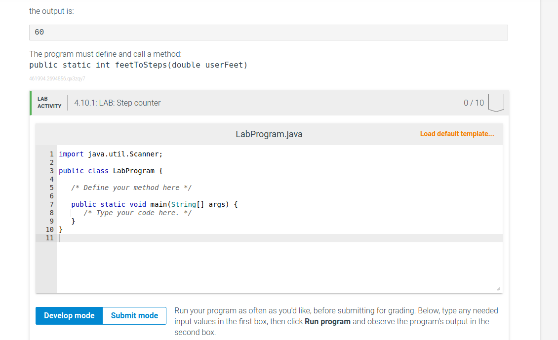 Solved the output is: 60 The program must define and call a | Chegg.com