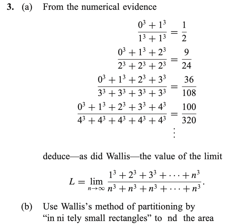 Solved (a) From the numerical evidence | Chegg.com