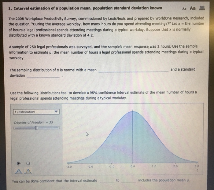 Solved 1. Interval estimation of a population mean, | Chegg.com