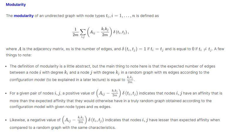 Solved The Modularity Of An Undirected Graph With Node Types 2750