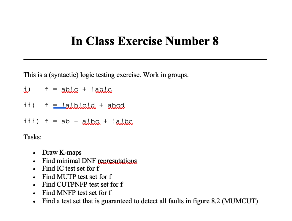 Solved In Class Exercise Number 8 This is a (syntactic) | Chegg.com Solved In Class Exercise Number 8 This is a (syntactic) | Chegg.com