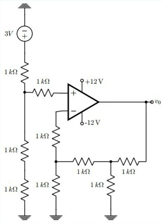 Solved Using the ideal op-amp model, find the value of the | Chegg.com