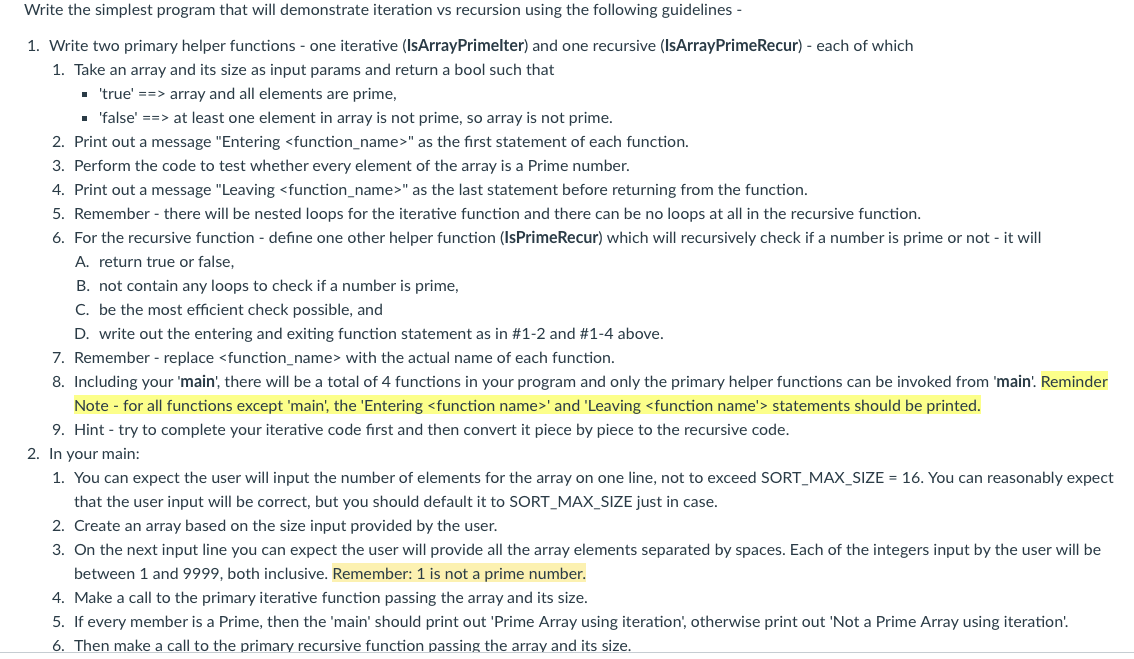 Solved Write the simplest program that will demonstrate | Chegg.com