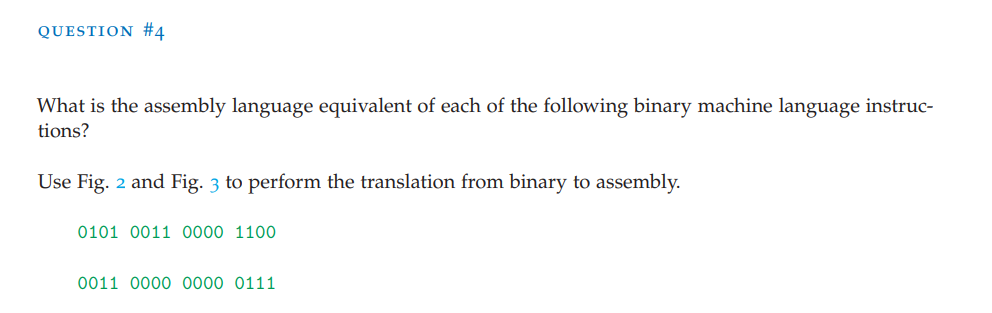 Solved What is the assembly language equivalent of each of | Chegg.com