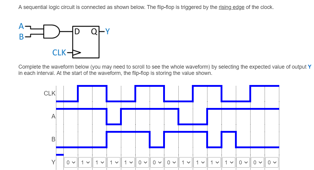 Solved A sequential logic circuit is connected as shown | Chegg.com