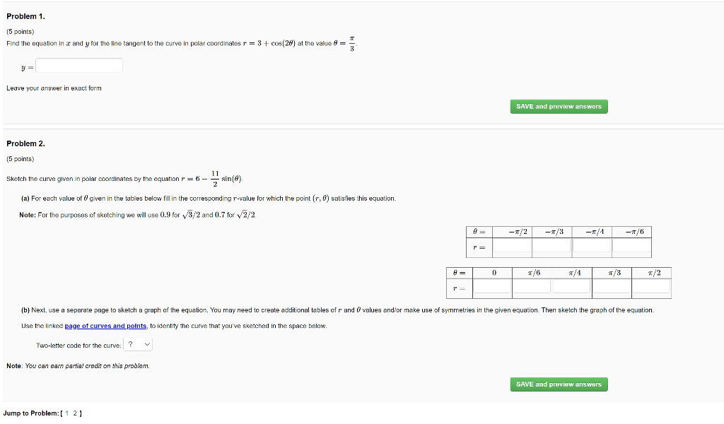 Solved Problem 1 (5 points) Find the equation in & and y for | Chegg.com