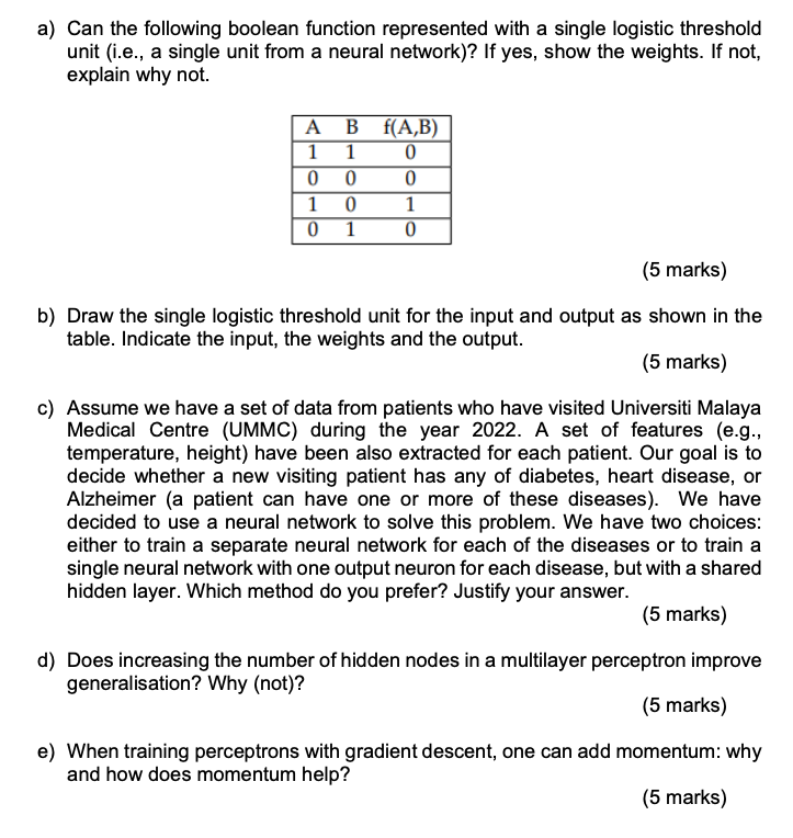 Solved A Can The Following Boolean Function Represented 0245