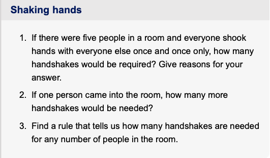Solved Shaking hands 1. If there were five people in a room | Chegg.com