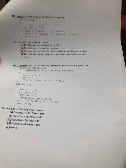 Solved 1 12 points)., Consider the following program | Chegg.com